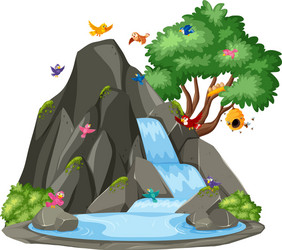 Waterfall Clipart Mountain Vector Images (over 240)