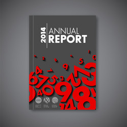 Modern abstract annual report design template Vector Image