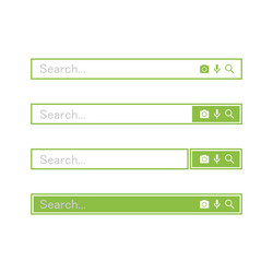 Search bar for user interface design and website Vector Image