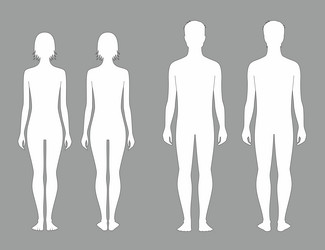Body Outline Front Back Vector Images (over 9,200)
