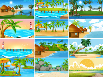 Beach Royalty Free Vector Image - VectorStock