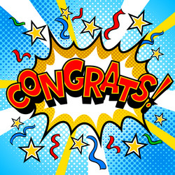 Cheers word comic book pop art Royalty Free Vector Image