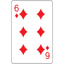 6 of Diamonds Vector Images (over 390)