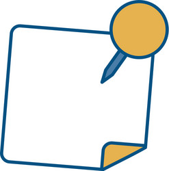 Office pin design Royalty Free Vector Image - VectorStock