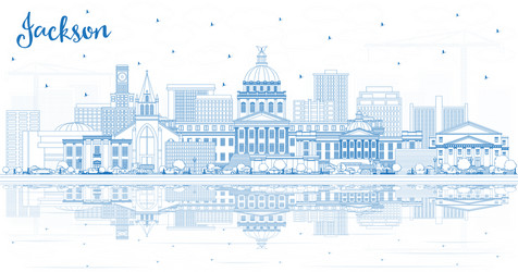 Jackson Mississippi Skyline Vector Images (61)