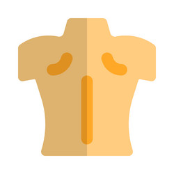 Human back also called the dorsum Royalty Free Vector Image