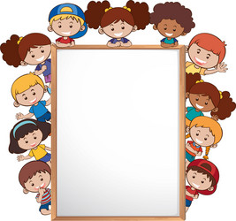 Emotions children face with different expressions Vector Image