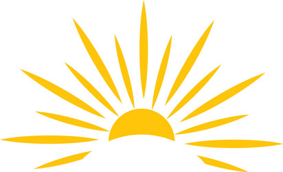 Sun Logo Royalty Free Vector Image Vectorstock