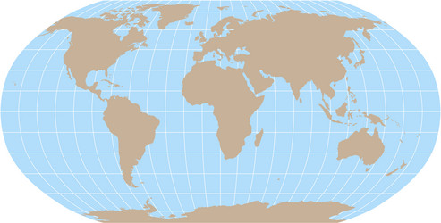 World map grid Royalty Free Vector Image - VectorStock