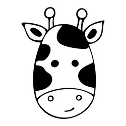 Giraffe Head Template