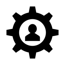 Human resource management icon Royalty Free Vector Image