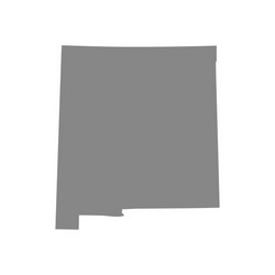 Map of the us state new mexico Royalty Free Vector Image