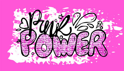 Motivational poster girl power styling creative Vector Image
