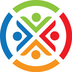 Community care symbol Royalty Free Vector Image