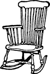 Line Drawing Rocking Chair Vector Images (over 390)