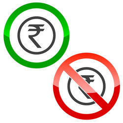 Indian rupees icons sign Royalty Free Vector Image