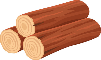 Wooden log cut Royalty Free Vector Image - VectorStock