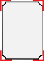 Border simple clip art Royalty Free Vector Image