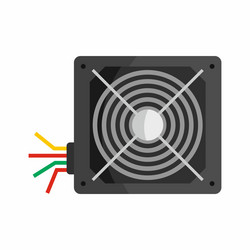 Power supply unit icon in cartoon style isolated Vector Image