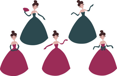 Cartoon Dress Lady Vector Images (over 15,000)
