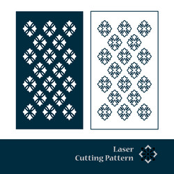 Art deco laser cut pattern decorative panel Vector Image