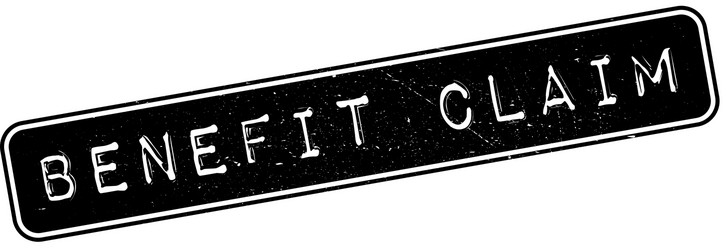 Benefit claim rubber stamp Royalty Free Vector Image