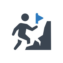 Career objective icon Royalty Free Vector Image