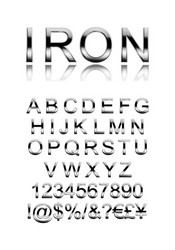 Outline block building towers with letters Vector Image