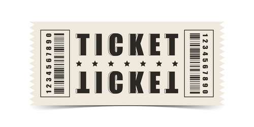 Ticket design modern card template Royalty Free Vector Image