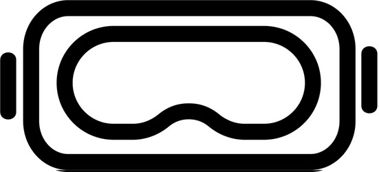 Sleeping mask isolated icon Royalty Free Vector Image