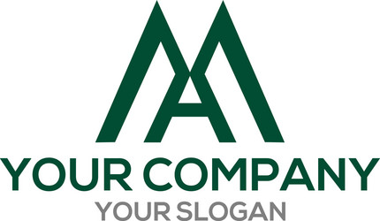 Ma pink logo design Royalty Free Vector Image - VectorStock