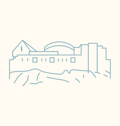 Edinburgh castle Royalty Free Vector Image - VectorStock