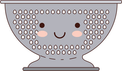 Kitchen drainer colorful cartoon silhouette Vector Image