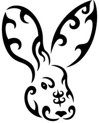Rabbit Tattoo Bunny Vector Images (over 1,300)