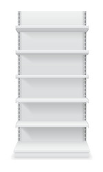 Shelving rack for store trading empty template Vector Image