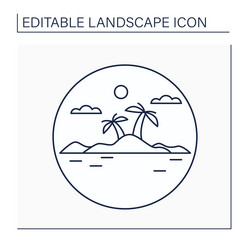 Archipelago color icon Royalty Free Vector Image