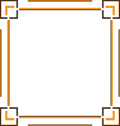 Golden and brown border clip art design image Vector Image