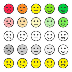 Smiley Faces Scale Vector Images (over 620)