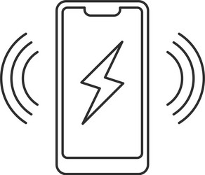 Wireless charger charger icon concept Royalty Free Vector