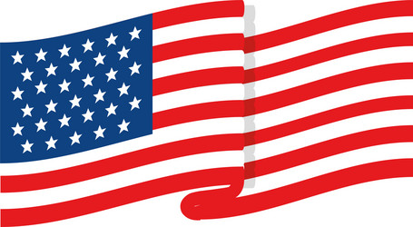 Cute usa flag Royalty Free Vector Image - VectorStock