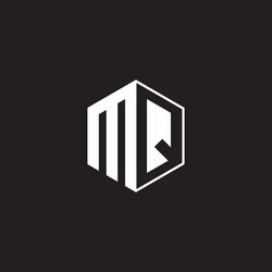 Mq logo monogram design template Royalty Free Vector Image