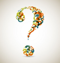 Abstract question mark colorful symbol Royalty Free Vector