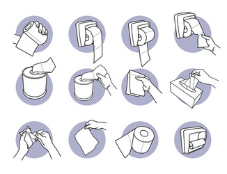 Sign not to throw paper in the toilet Royalty Free Vector