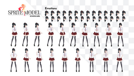 Fantasy characters 2d game sprite male and female Vector Image