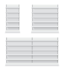 Shelving rack for store trading empty template Vector Image