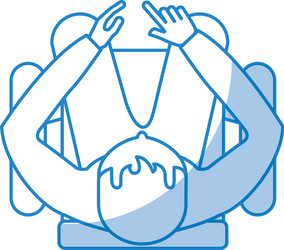 Top View Man Sitting Vector Images (over 920)