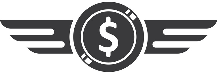 Money wings logo icon Royalty Free Vector Image