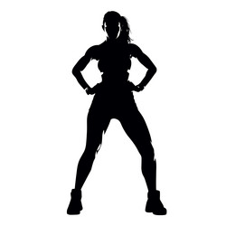Mma fighter black icon on white background mma Vector Image