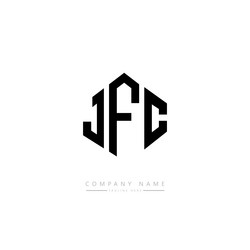 Jfc circle letter logo design Royalty Free Vector Image
