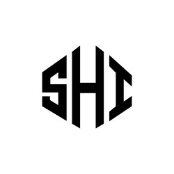 Shi logo letter design Royalty Free Vector Image